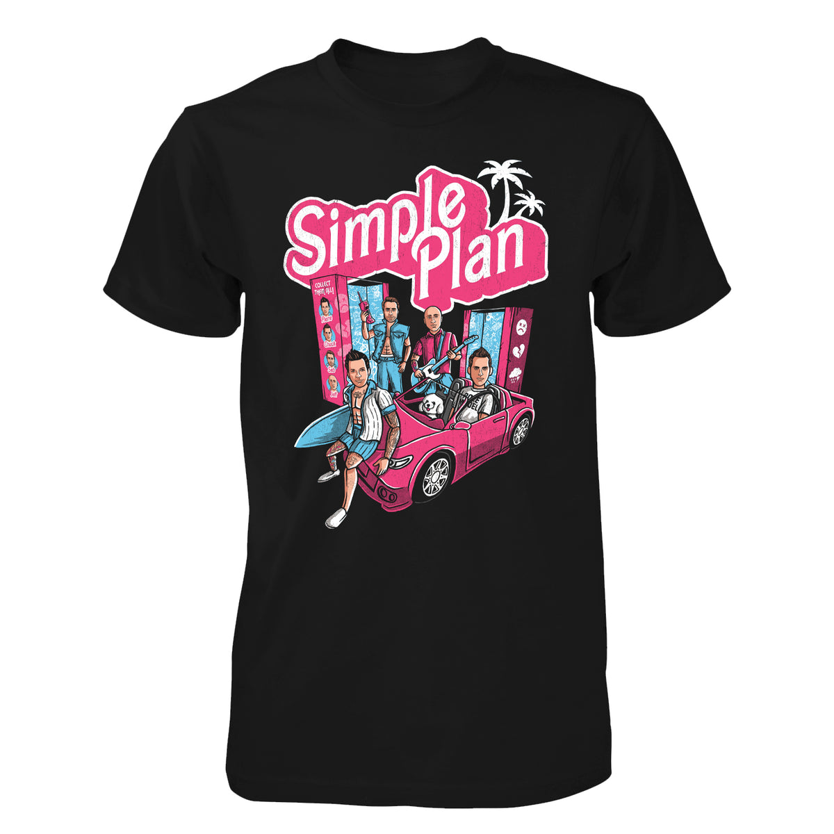 Dolls And Car t-shirt| Simple Plan Band Apparel & Merchandise – Simple ...