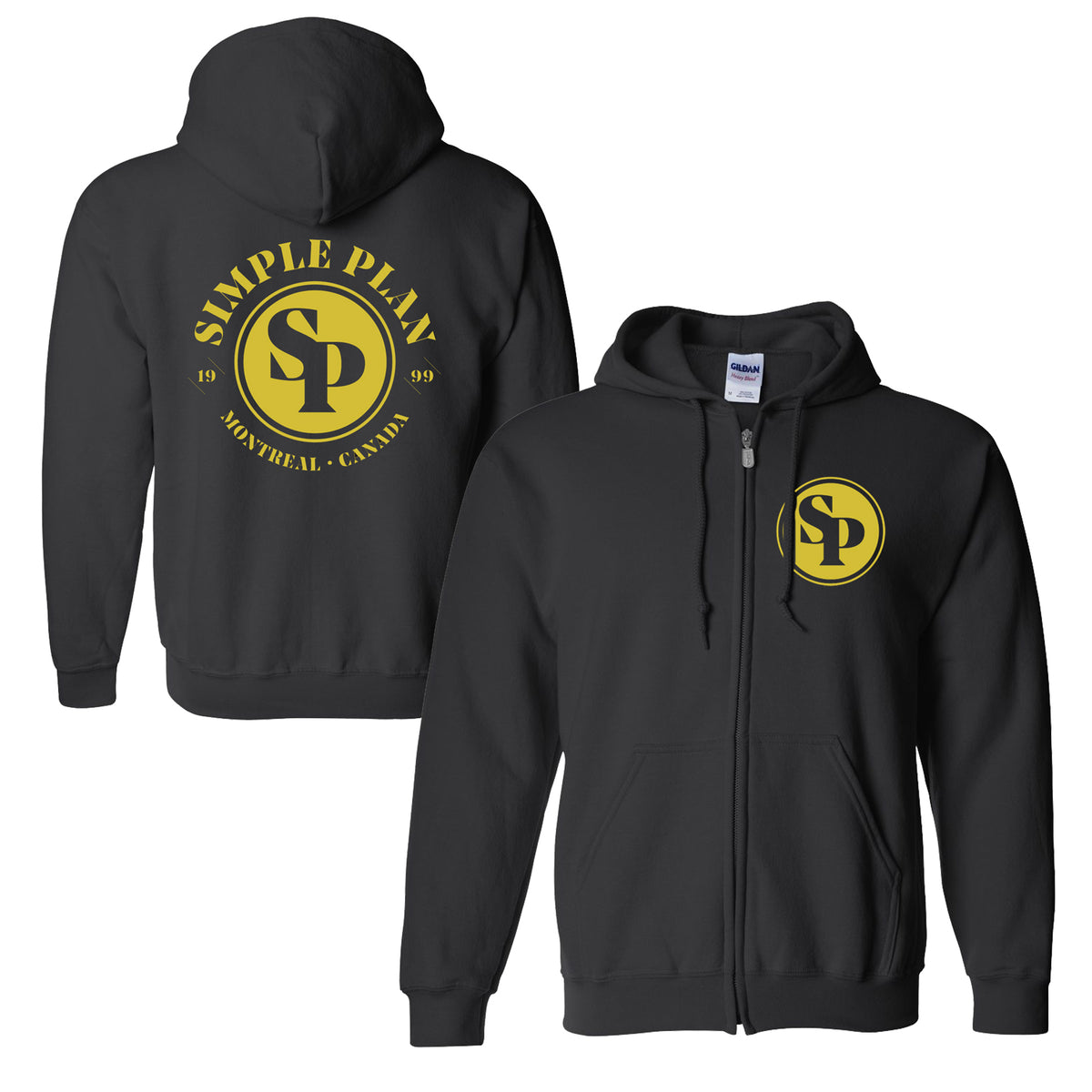 Cricle Splat Logo Hoodie | Simple Plan Band Apparel & Merchandise ...